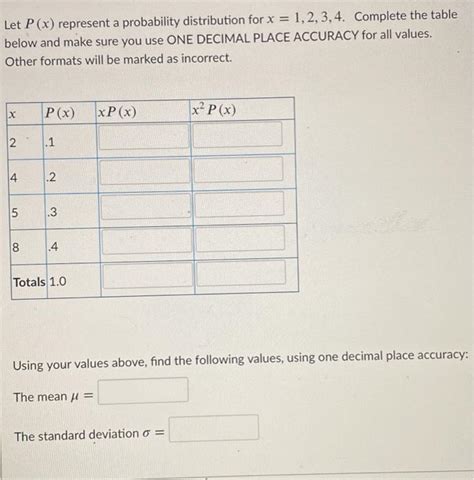 Solved Let P X Represent A Probability Distribution For X Chegg Com
