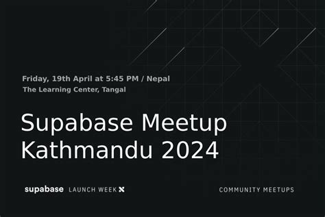 Techwebinar On Linkedin Techwebinar Techwebinarnepal Supabase