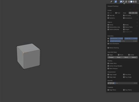 3d View Blender 29 Viewport Overlays Show Everything But Verts