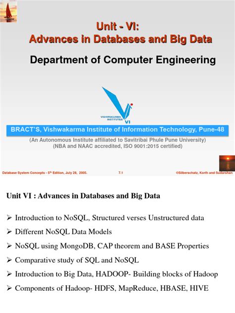 dbms unit 6 advances in databases and big data pdf apache