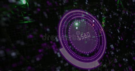 Image Of Scope Scanning With Data Processing Over Moving Columns Stock