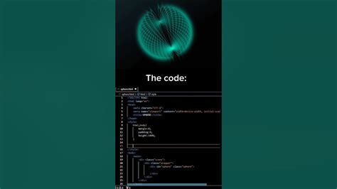 Rotating Sphere Animation Html Css Coding 🖇️ Shorts Computerscienceconcepts Coding Html