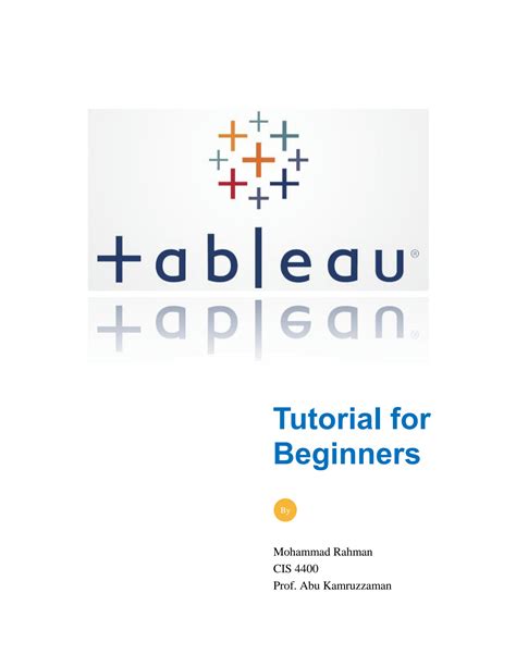 Solution Tableau Tutorial For Beginners Studypool