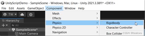 【unity脚本】使用脚本操作游戏对象的组件 unity 移除组件 csdn博客