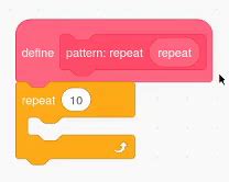 Animation Showing The Repeat Parameter Being Dragged From The Define Block And Into The