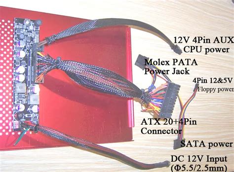 W DC DC V Mini ITX Power Supply ATOM HTPC CAR AUTO ITX PC Mini Pico Mico ATX PSU Mini ITX