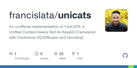 Github Francislataunicats An Unofficial Implementation Of Unicats A Unified Context Aware
