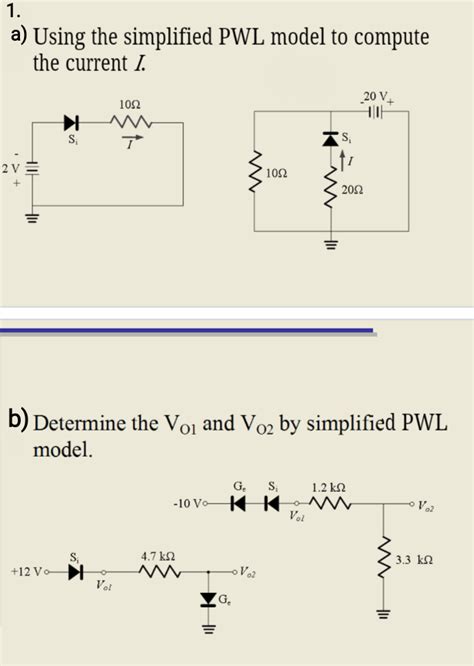 Solved 1 A Using The Simplified Pwl Model To Compute The