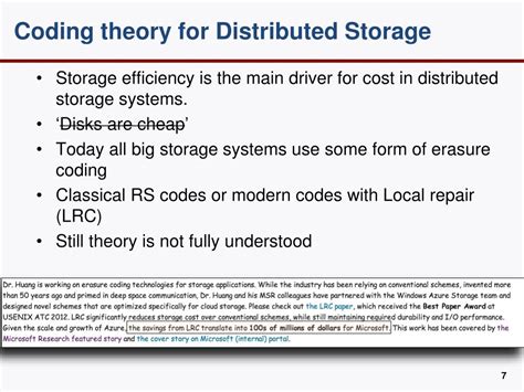 ppt coding for distributed storage alex dimakis ut austin