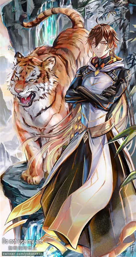 Zhongli Genshin Impact Drawn By Aratakosu Tako S Danbooru