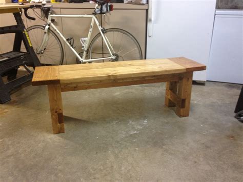 Free Plans For Making A Rustic Farmhouse Table Bench A Lesson Learned