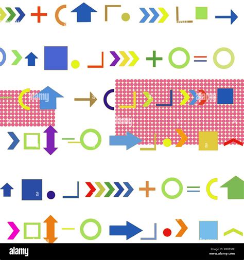 Arithmetic Signs And Geometric Shapes Stock Vector Image Art Alamy