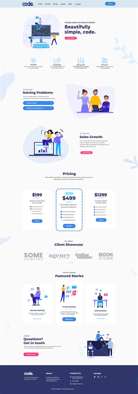 Coding Website Ui Design Behance