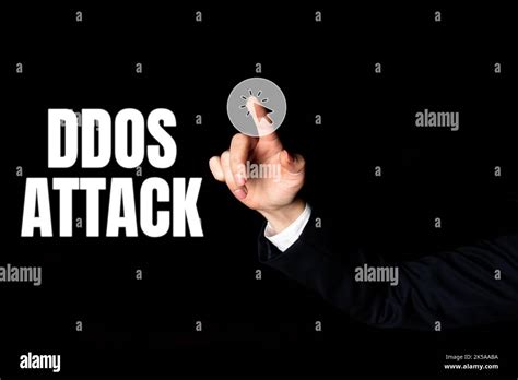 Writing Displaying Text Ddos Attack Conceptual Photo Disturbed Access