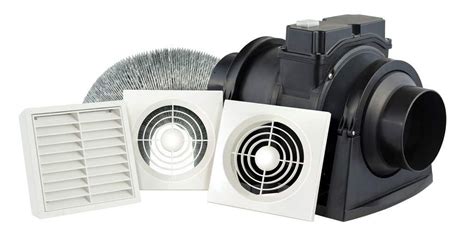 Hpm Square Inline Exhaust Fan Kit White 100mm By Hpm At Mitre 10