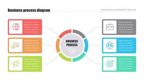 Process Diagram Scheme PPT Template Free Download HiSlide