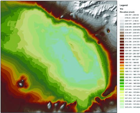 Triangulated Irregular Network Is Representing The Topobathymetric 3d Download Scientific