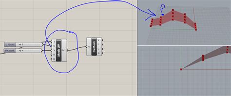 Displaying Number Of Quads In U And V Directions Of A Mesh Surfuce And