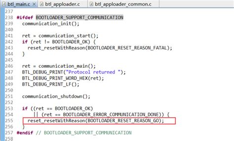 Bootloader Apploader Not Auto Booting Into Newly Uploaded Application Needing A Power Cycle