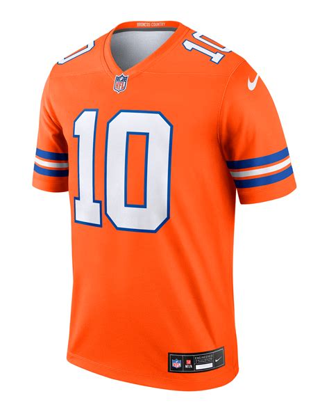 Bo Nix Denver Broncos Mens Nike Dri Fit Nfl Legend Jersey