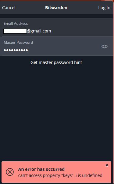 Firefox Client Cant Access Property Keys I Is Undefined · Issue