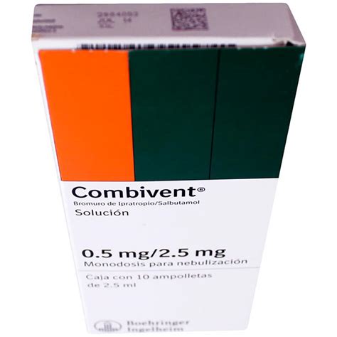 Solución Para Nebulización Combivent 05mg25mg Caja Con 10 Ampolletas