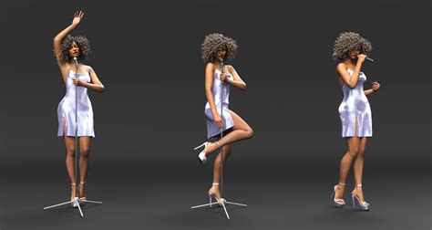 Tuned Up Poses Microphone And Stand For Genesis 9 And 8 Female Daz 3d