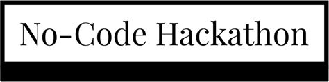 no code hackathon nocode devpost