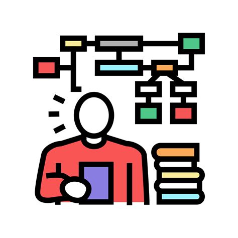 Learning Algorithm Color Icon Vector Illustration 10394174 Vector Art At Vecteezy