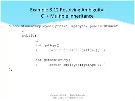 object oriented design multiple inheritance c and c ppt