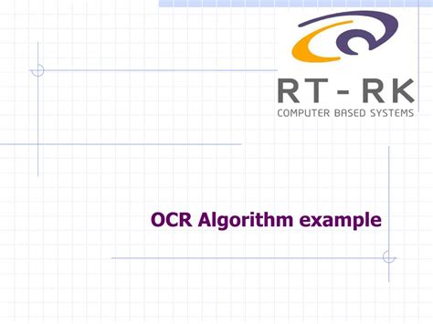 Ppt Ocr Algorithm Example Powerpoint Presentation Free Download Id