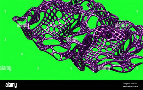 3d Illustration Abstract Wire Organic Shape Using As Modern Science Fiction Background On