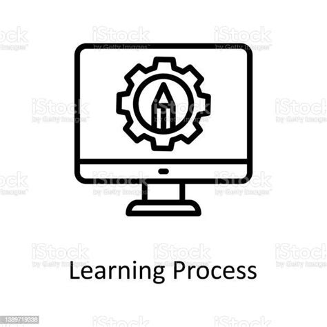 학습 과정 벡터 개요 아이콘 디자인 그림입니다 화이트 배경 Eps 10 파일에 교육 기술 기호 개발에 대한 스톡 벡터 아트 및 기타 이미지 Istock