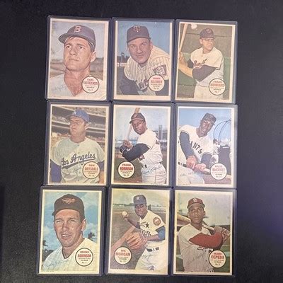 1967 Topps Pin Up Poster Hof Hall Of Fame Lot 9 Yastrzemski
