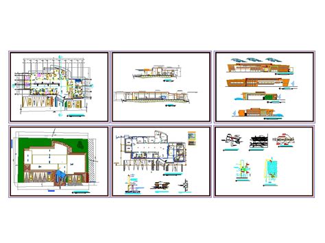 Complete Plan Of A Health Center In Dwg 144 Mb Cad Library