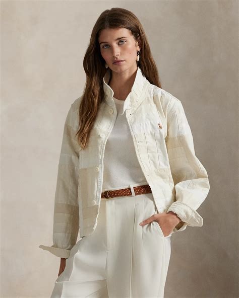 Patchwork Mock Neck Jacket Ralph Lauren® Australia