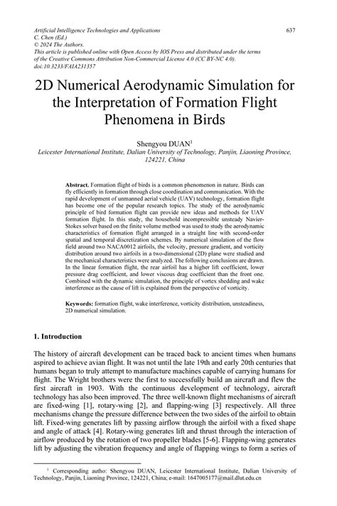 Pdf 2d Numerical Aerodynamic Simulation For The Interpretation Of