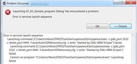 Stm32 Problems With Openocd Under Eclipse Neon2 Release 462