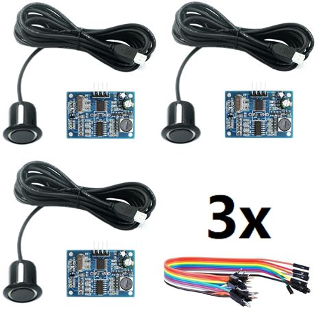 Wwzmdib 3pcs Jsn Sr04t Integrated Ultrasonic Distance Measuring Sensor