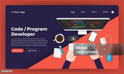 실물 디자인 웹사이트 평면 디자인 개념 코딩 및 프로그래밍 개발자 벡터 일러스트입니다 Java 프로그래밍 언어에 대한 스톡 벡터