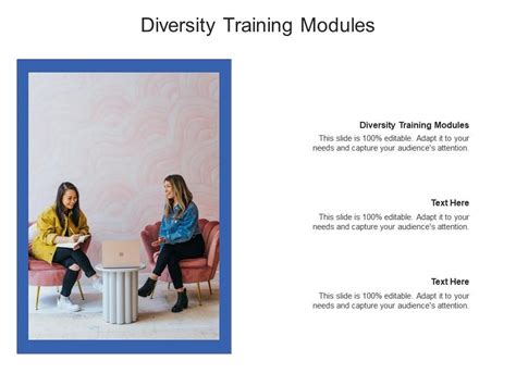 Diversity Training Modules Ppt Powerpoint Presentation Icon Maker Cpb