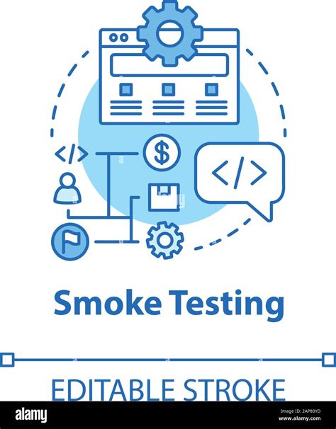 Smoke Testing Turquoise Concept Icon Software Development Stage Idea