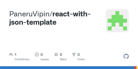 GitHub PaneruVipin React With Json Template