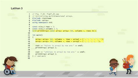 Latihan Array Menggunakan Standart Library Array Pada C