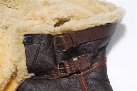The First Us Shearling Flight Suit Type B 3 Jacket With Type A 3