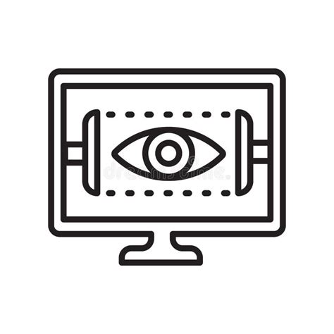 Visualization Icon Vector Sign And Symbol Isolated On White Back Stock Vector Illustration Of