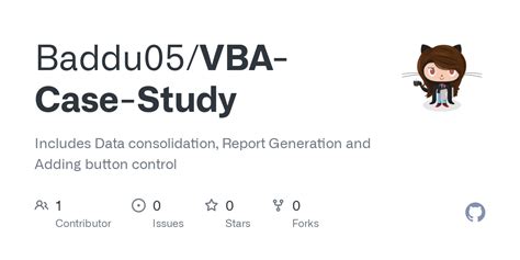 Github Baddu05vba Case Study Includes Data Consolidation Report