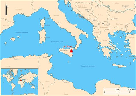 Карта вулканов мира