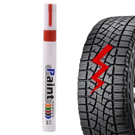 Lt1101 White Tyre Paint Marker Pens Waterproof Permanent Pen Fit For Car