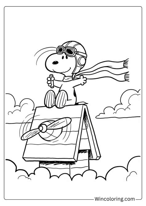 24 Snoopy Coloring Pages Free And Printable Designs